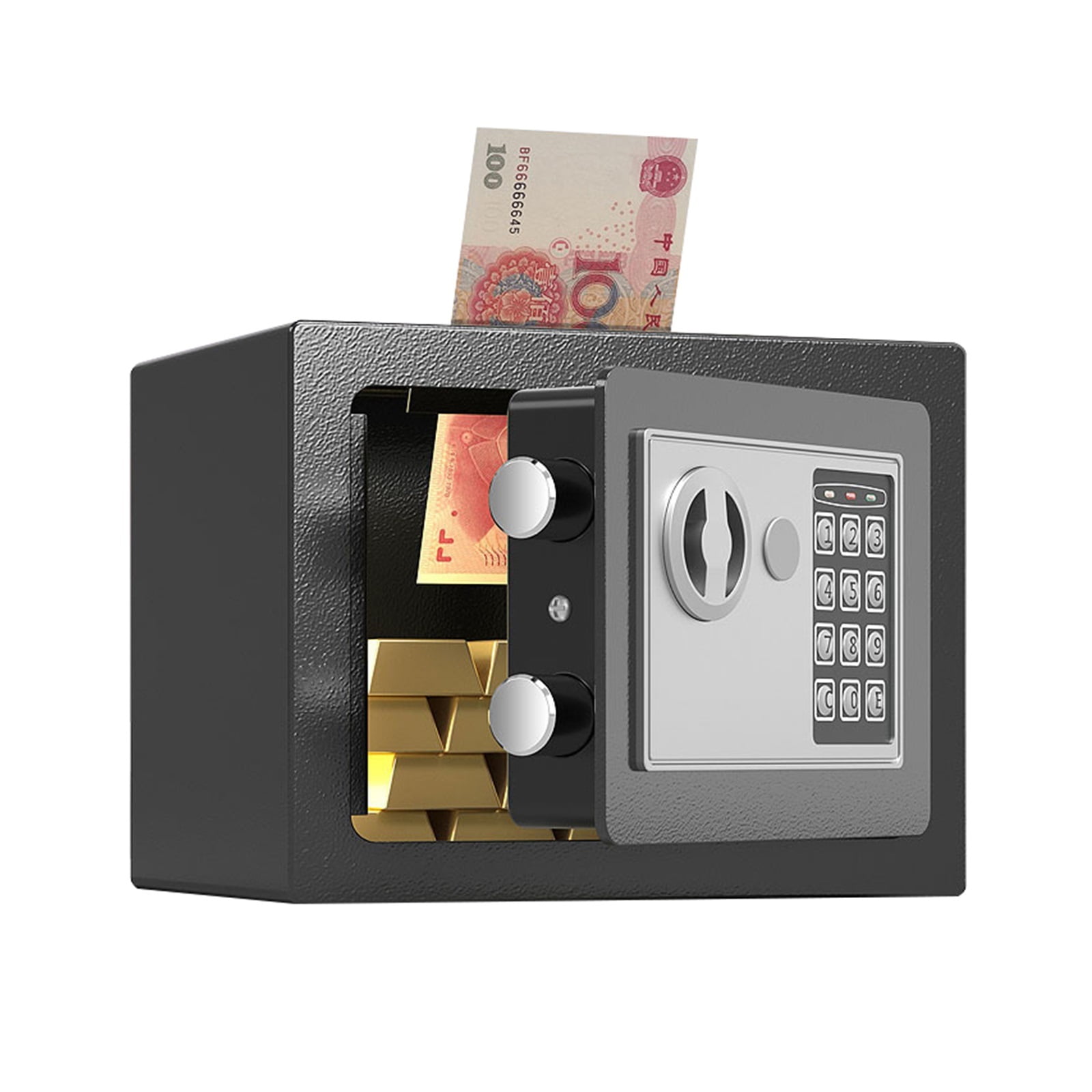 Mini Safe Key Password,Double Insurance Anti-theft Home Safe Deposit ...