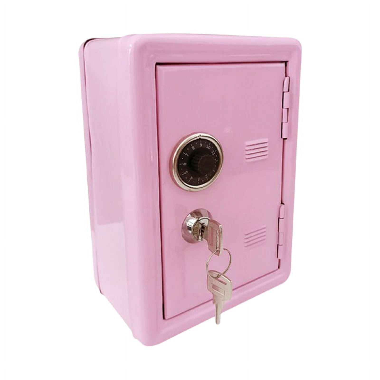 Zeonetak Mini Safe, Pink Steel Alloy Lock Box, Digital Keypad, Password ...