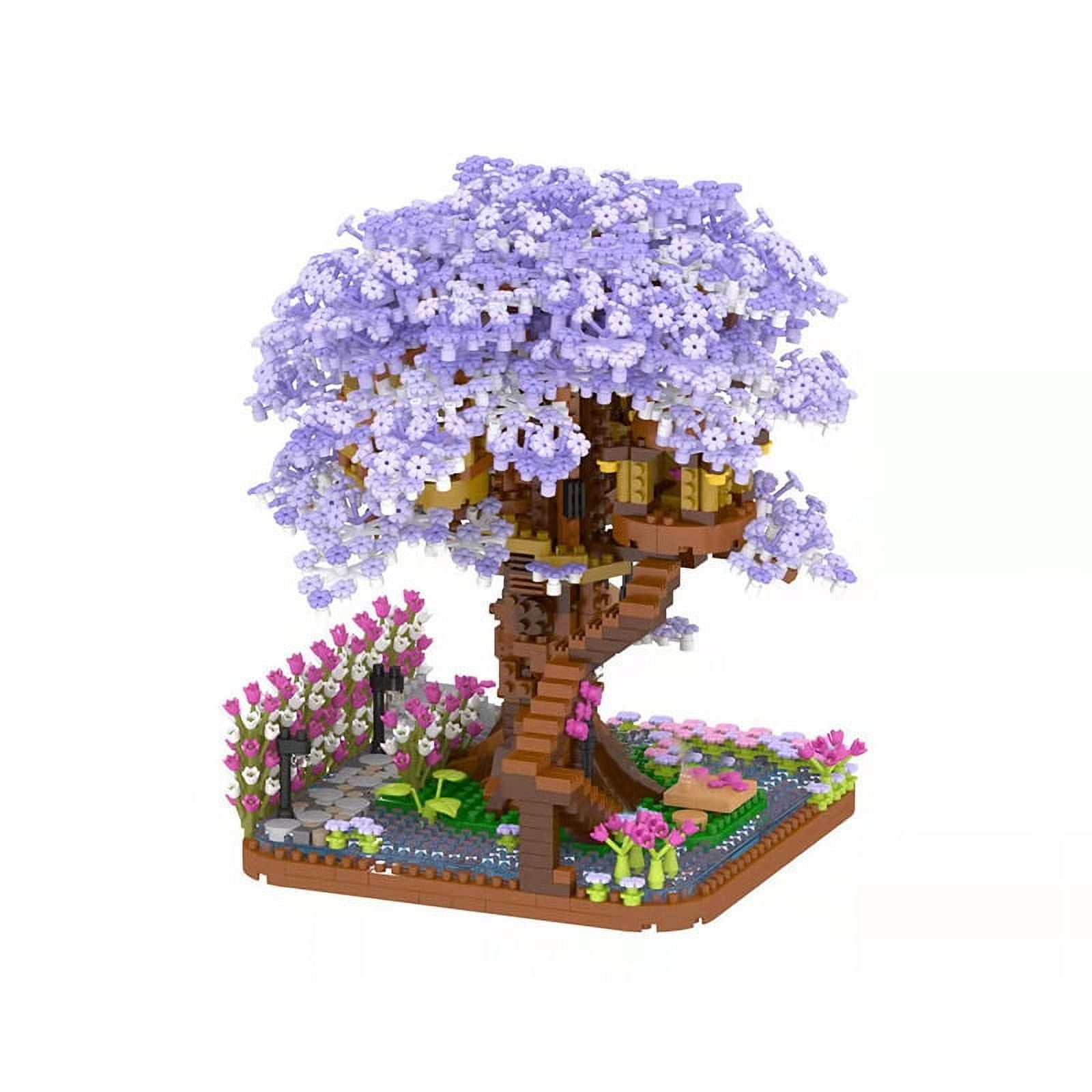 Mini Sakura Tree Building Blocks Set Diy Cherry Blossom Bricks with ...