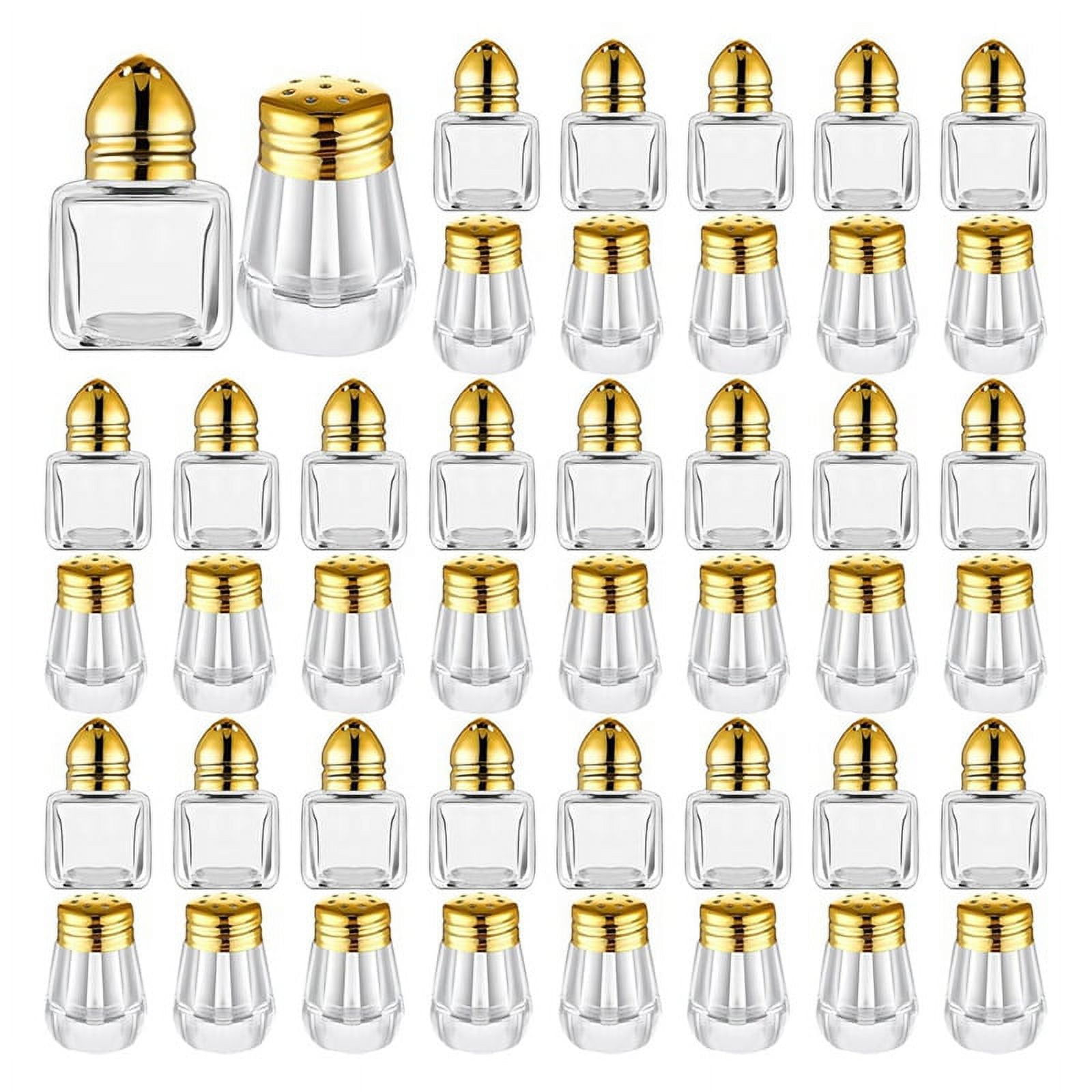 Mini Salt & Pepper Shakers Clear Seasonings Tiny Spice Transparent ...