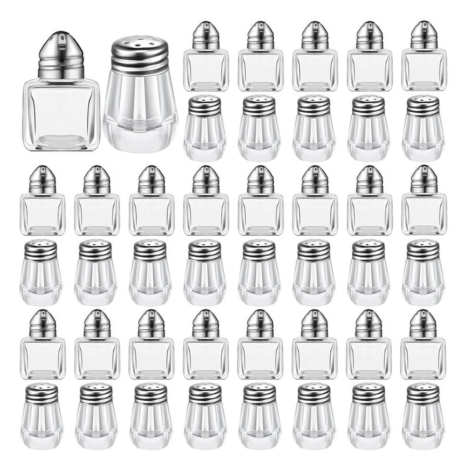 Mini Salt & Pepper Shakers Clear Seasonings Tiny Spice Transparent ...