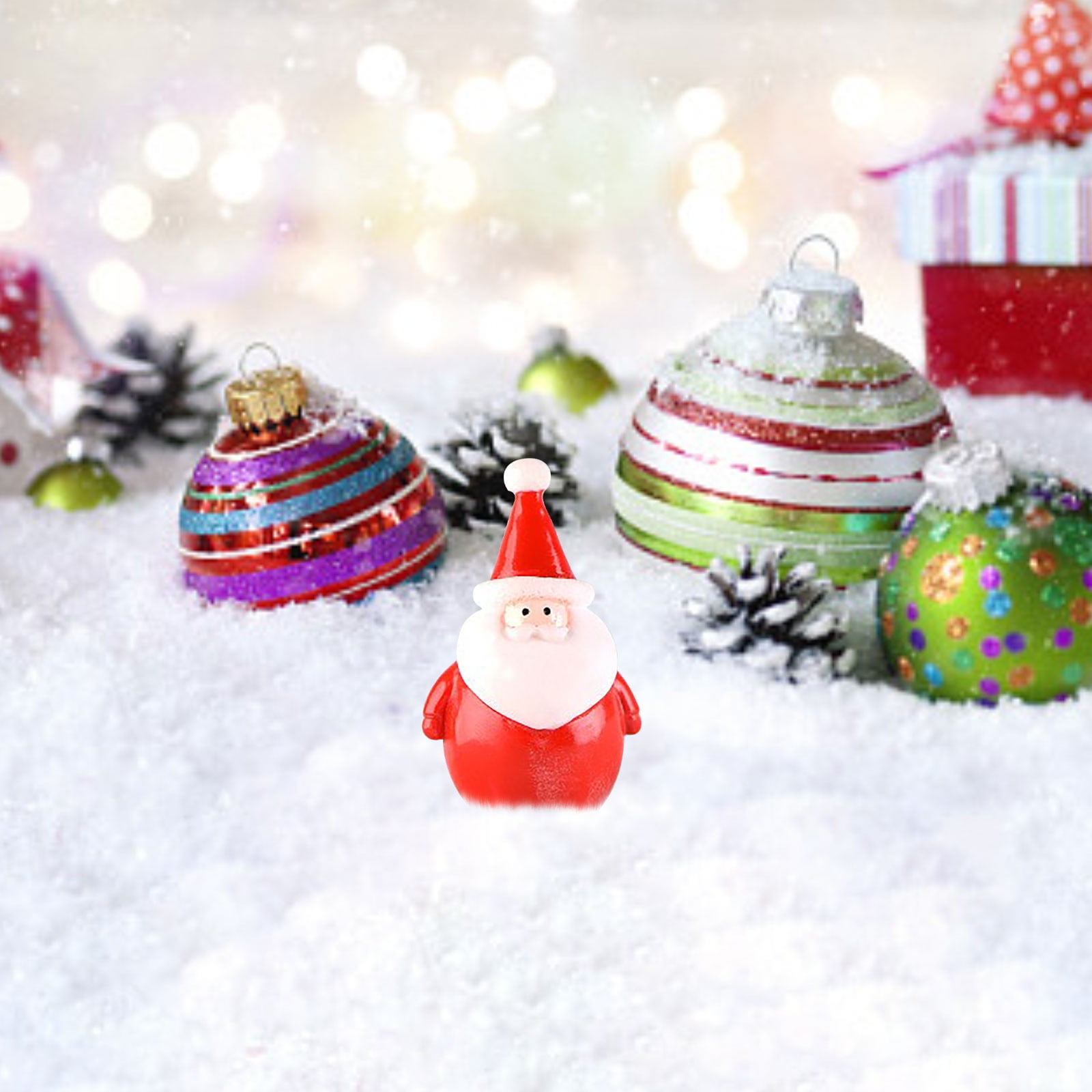 Mini Santa Figurine under $5! CQCYD Christmas Miniature Figurines ...
