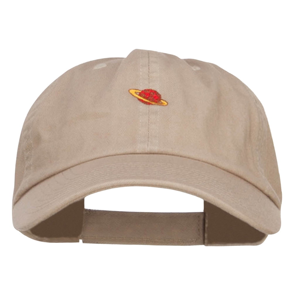 Mini Saturn Embroidered Low Cap - Khaki OSFM - Walmart.com