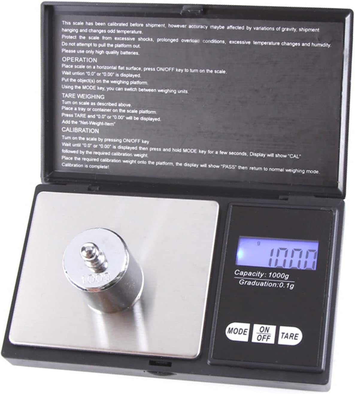 Mini Scale Digital Pocket Scale, Pocket Scale with100g Calibration ...