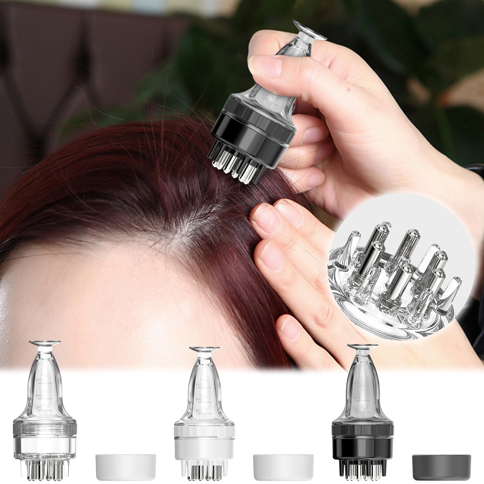 Mini Scalp Applicator, 1ml Precision Roll, Guiding Fluid Massage, Hair ...