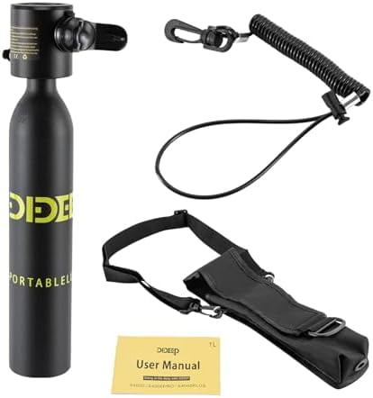 Mini Scuba Tank, 0.5L/1L Mini Diving Tank 5-10/15-20 Minutes Underwater ...