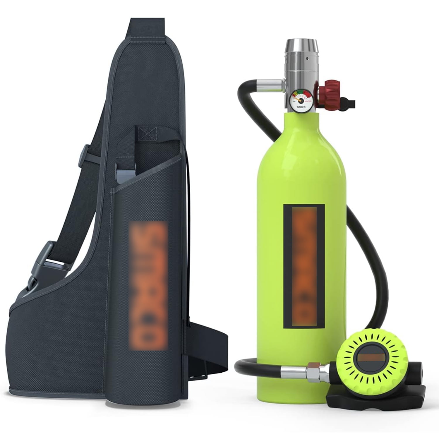 Mini Scuba Tank 1L Portable Mini Diving Tank Reusable Pony Bottle —DOT ...