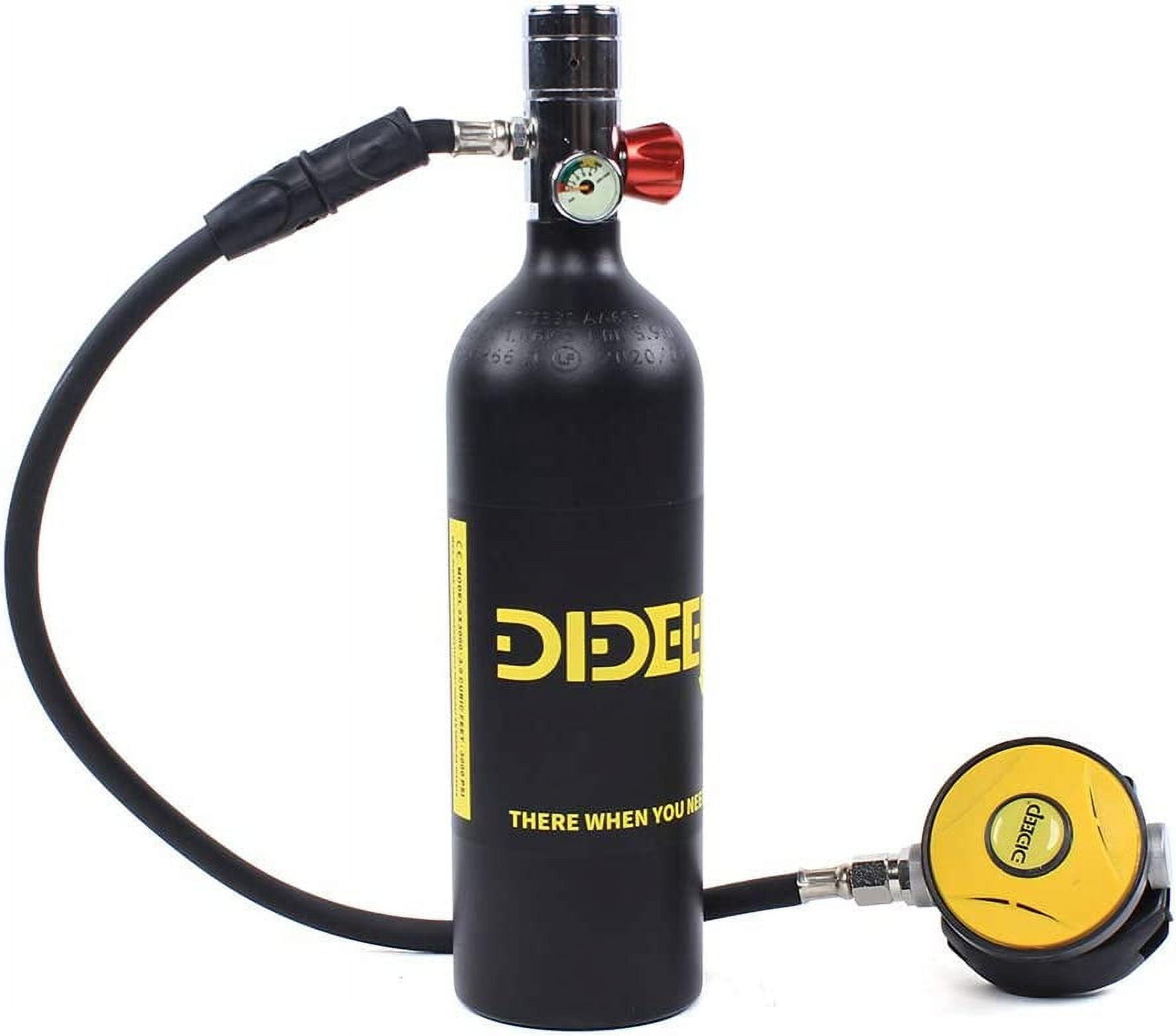 Mini Scuba Tank, 3000PSI 1L Portable Diving Tank, Diving Gas Cylinder ...
