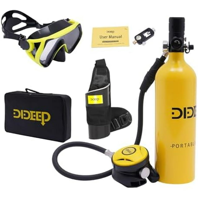 Mini Scuba Tank, .5L/1L Mini Diving Tank 5-10/15-20 Minutes Underwater ...