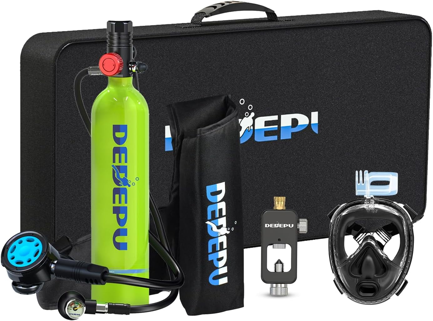 Mini Scuba Tank with Diving Mask, 10-15 Minutes Underwater Breathing ...