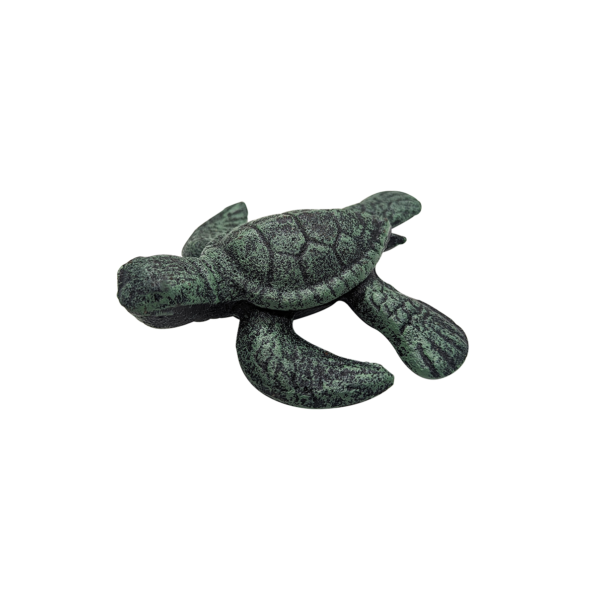 Mini Sea Turtle Figure Cast Iron Paperweight Heavy Weight Desk ...