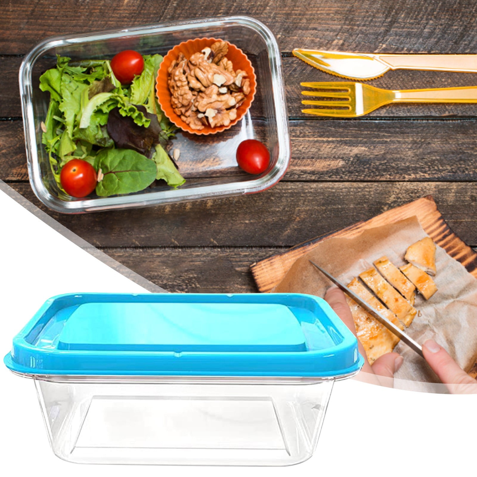 Mini Sealed Box Rectangular Food Supplement Small Fresh Keeping Box ...