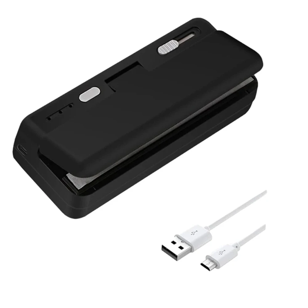 Mini Sealer 2in1 Plastic Bag Sealing Machine Portable Food Package Bags ...