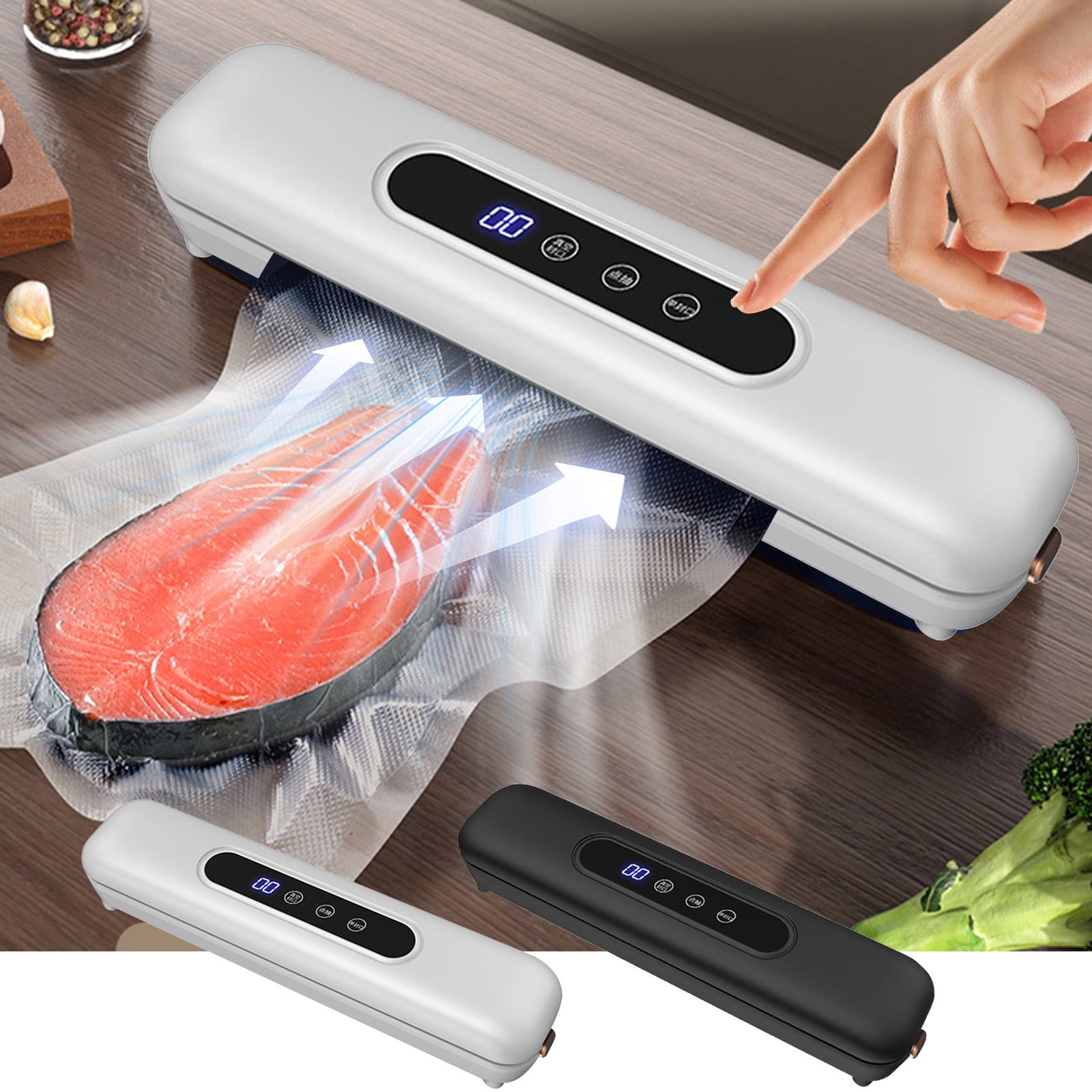 Mini Sealing Machine, Food Sealer, Household Vacuum Sealer, Dry Moist ...