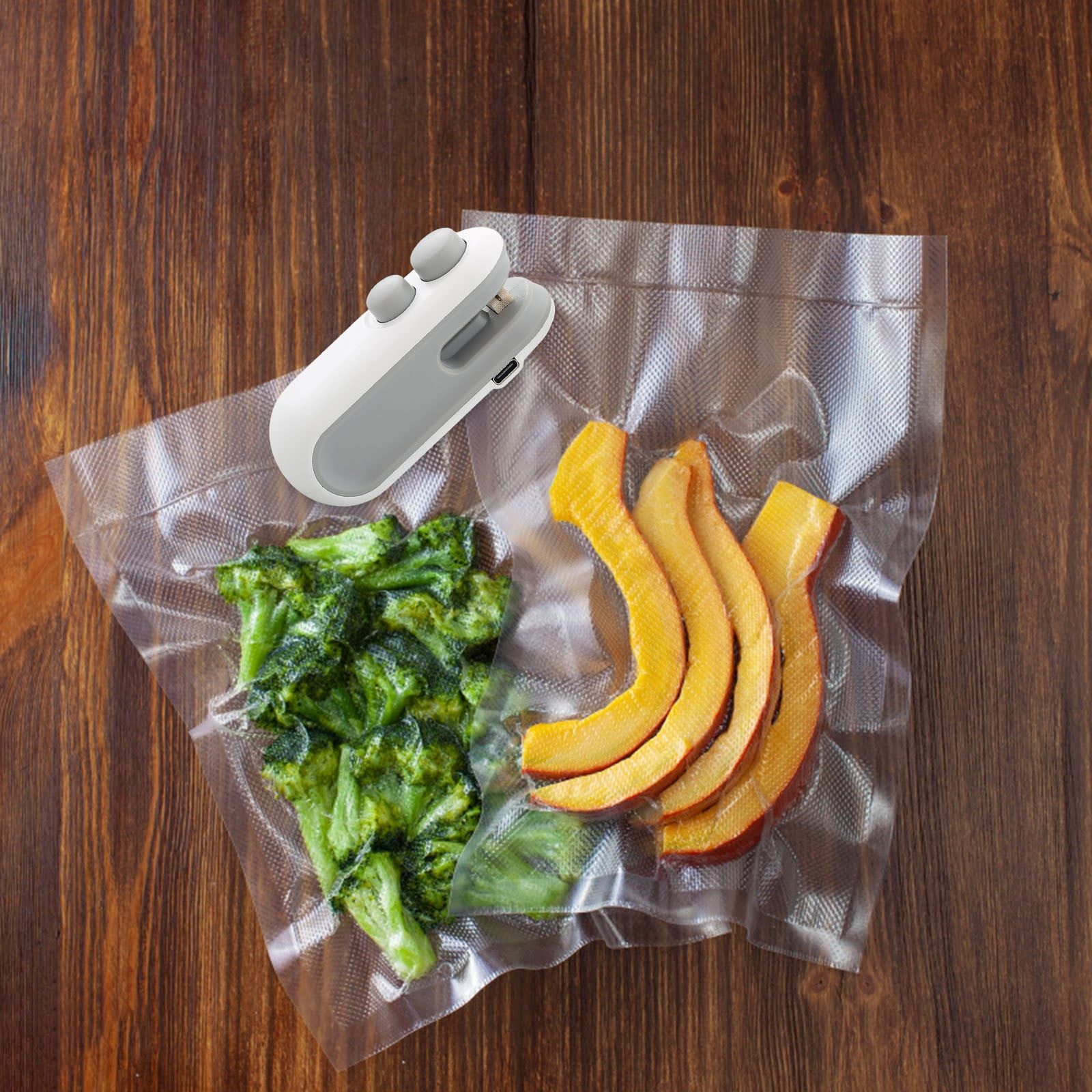 Mini Sealing Machine With Purpose Cutting And Sealing Buttons To Hand ...