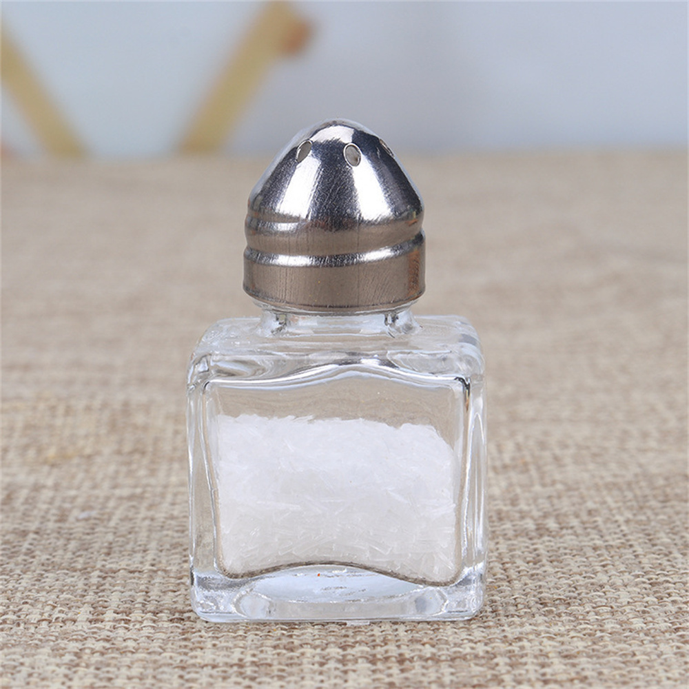Mini Seasoning Shaker Bottles Glass Spices Condiment Jars Kitchen Salt ...