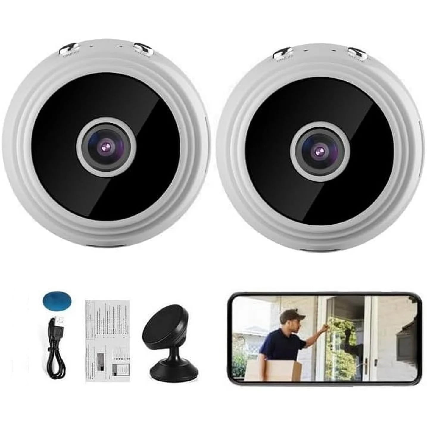 Mini Security Camera, Magnetic Mini Security Camera, Mini 1080p HD ...