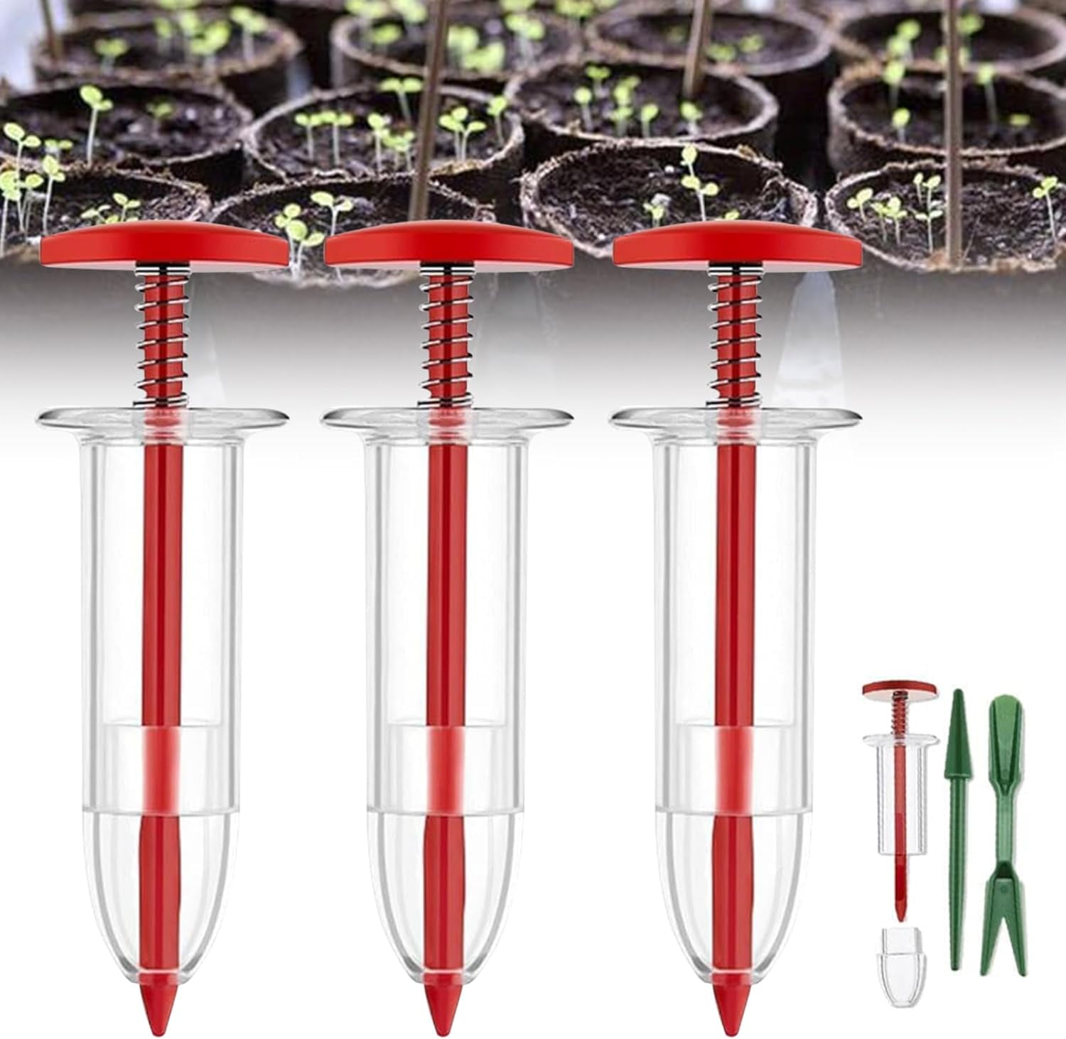 Mini Seed Spreader, 2024 New Mini Sowing Seed Dispenser, Small Seed Planter Tool, Mini Hand Seed ...