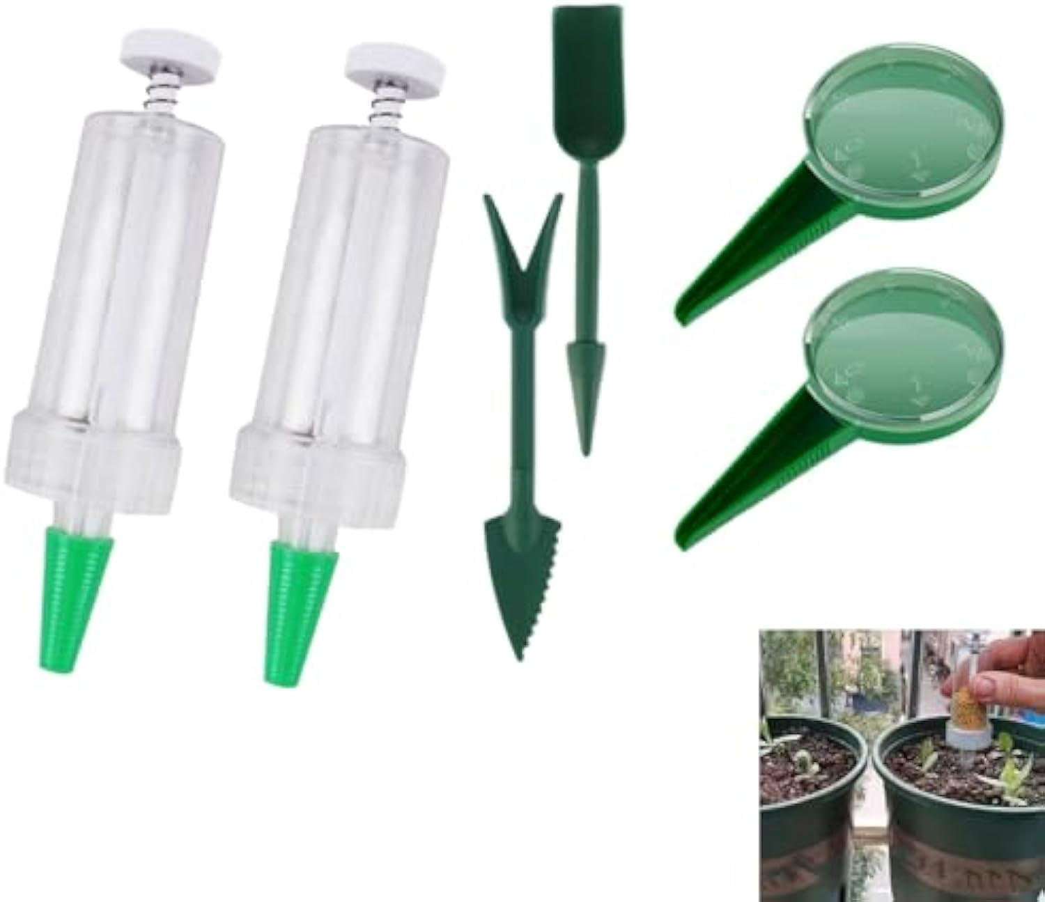 Mini Seed Spreader, 2025 New Mini Sowing Seed Dispenser, Handheld Seed Planter, Small Seed ...