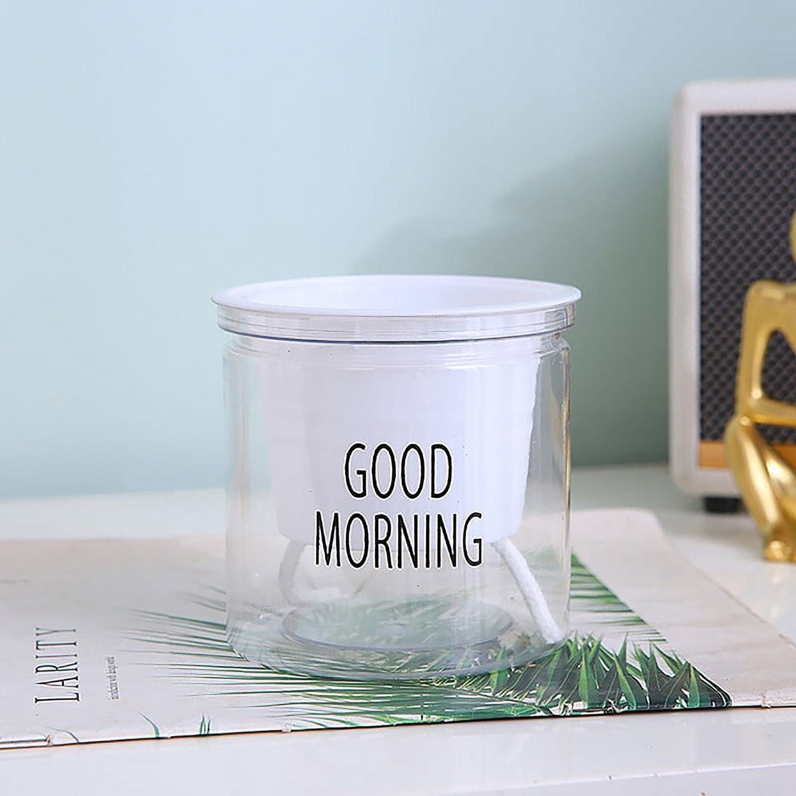 Mini Self Watering Flower Pot Fish Tank Transparent Plastic Plant Pots ...