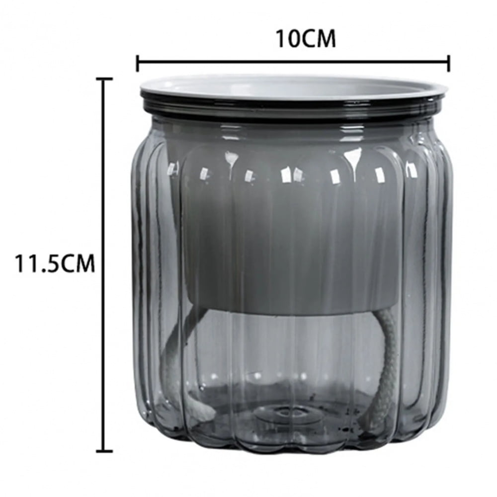 Mini Self Watering Flower Pot Fish Tank Transparent Plastic Plant Pots Self Watering Planter Pot ...