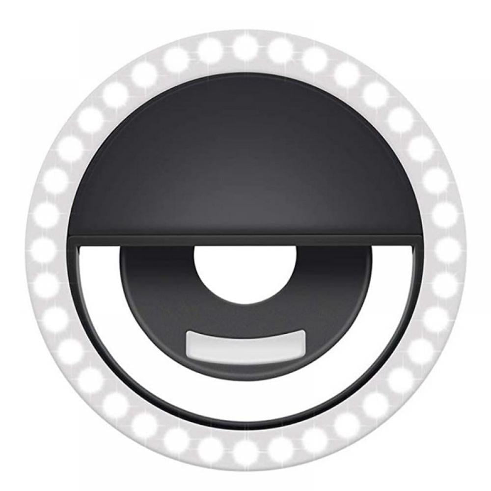 Mini Selfie Ring Light,Rechargeable Portable Clip-on Selfie Fill Light ...