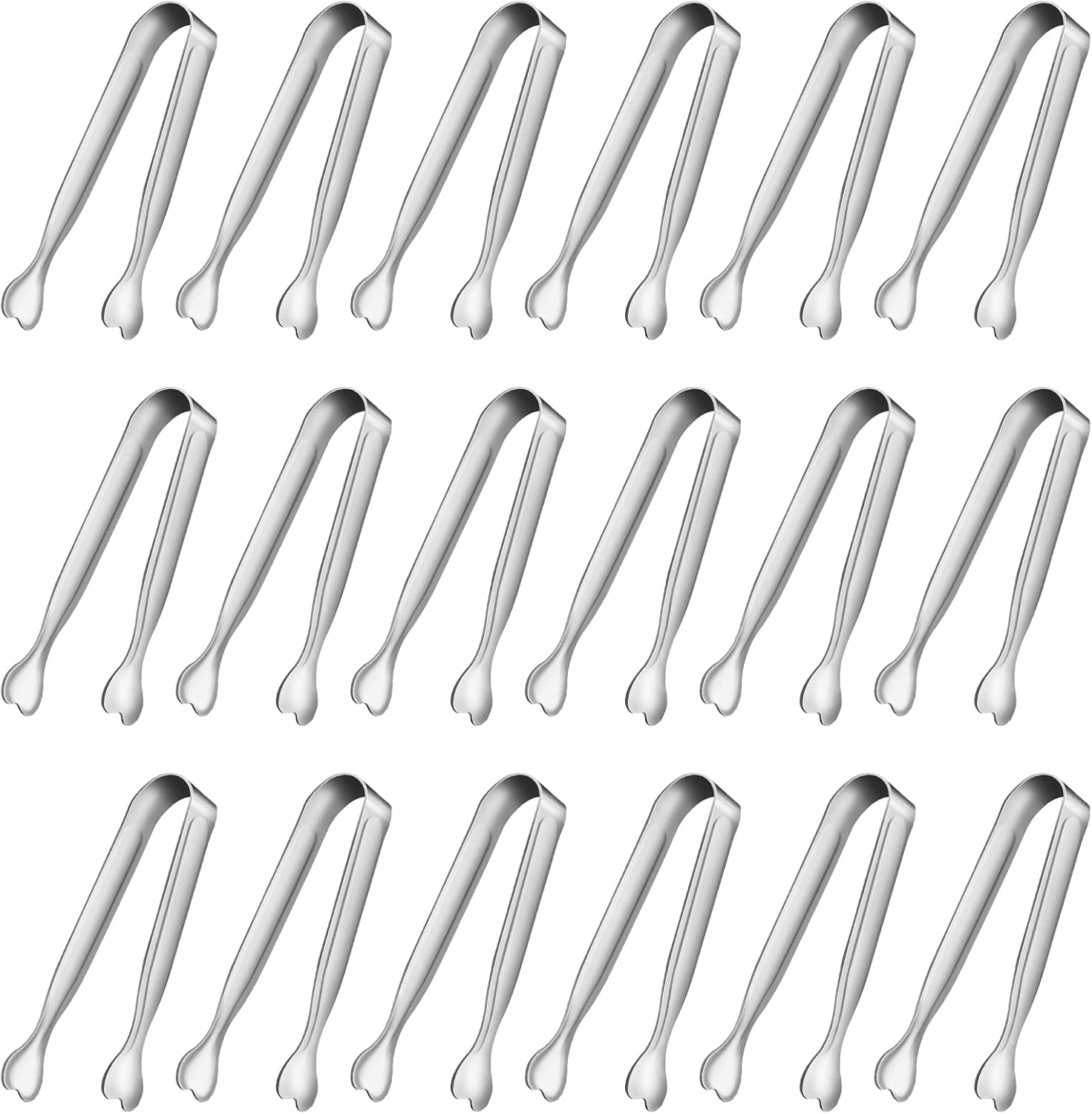 Mini Serving Tongs, Stainless Steel Sugar Tongs, 4.3inch Ice Tongs ...