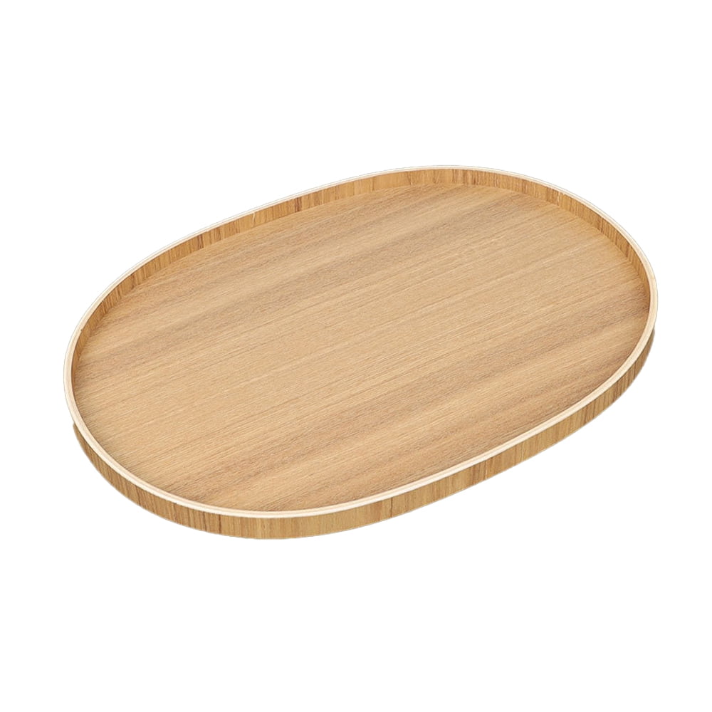 Mini Serving Tray Small Wooden Plate Oval Wood Tray, Wooden Snack Tray ...