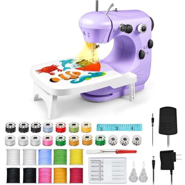 Portable Mini Sewing Machine for Beginners 2 Speed Multi-functional ...
