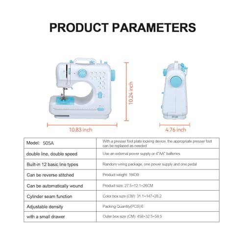 Mini Sewing Machine for Beginner,Sewing Machine Portable mini Electric ...