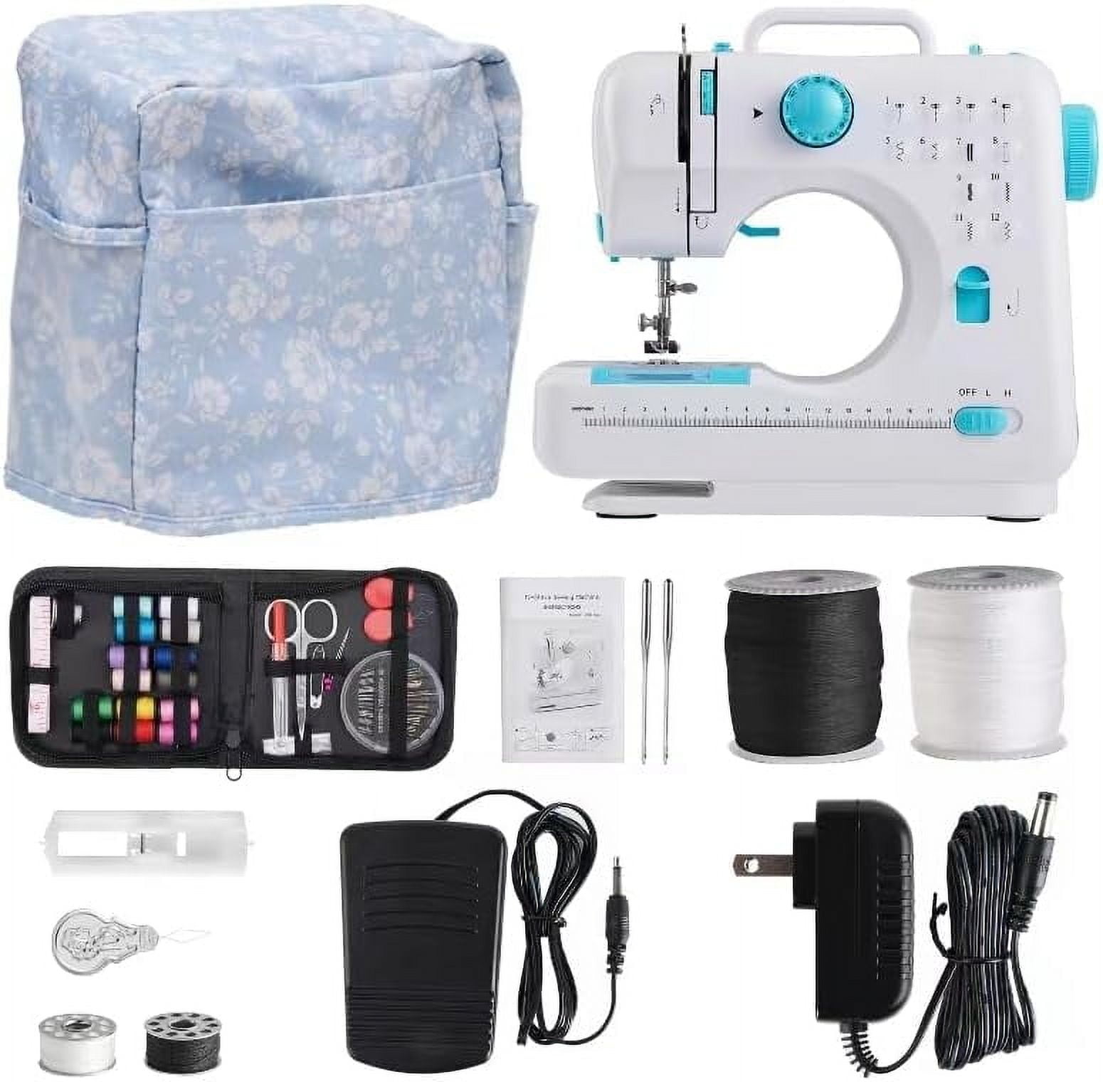 Mini Sewing Machine for Beginners, Portable Sewing Machines with 12 ...