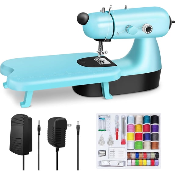 Mini Sewing Machine with Extension Table, Dual Speed Portable Sewing ...