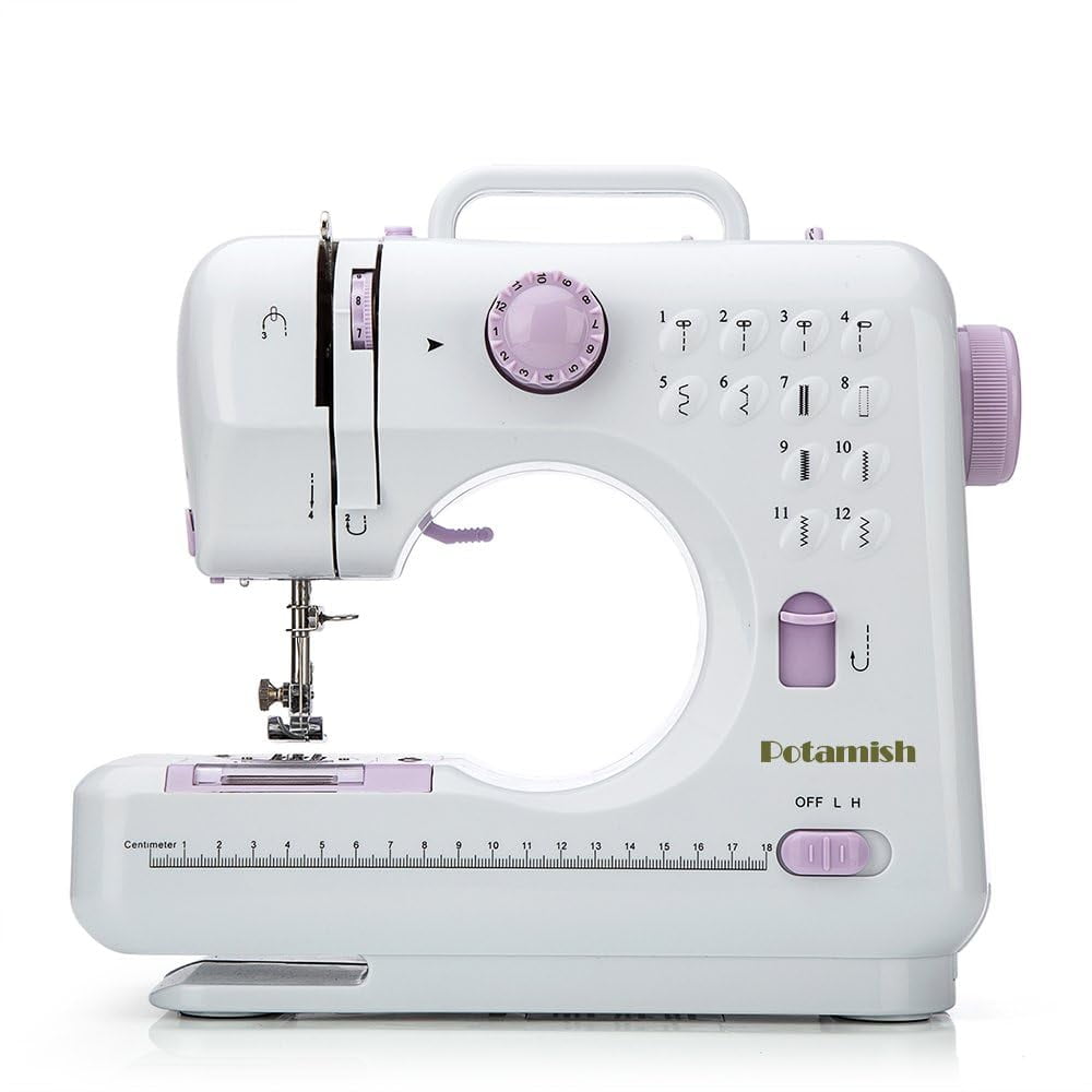 Mini Sewing Machine for Beginner by Potamish - Small Electric Sewing ...