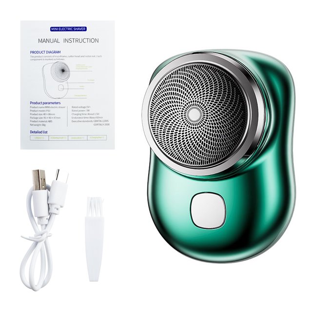Mini Shave Portable Electric Razor For Men Usb Rechargeable Shaver Home