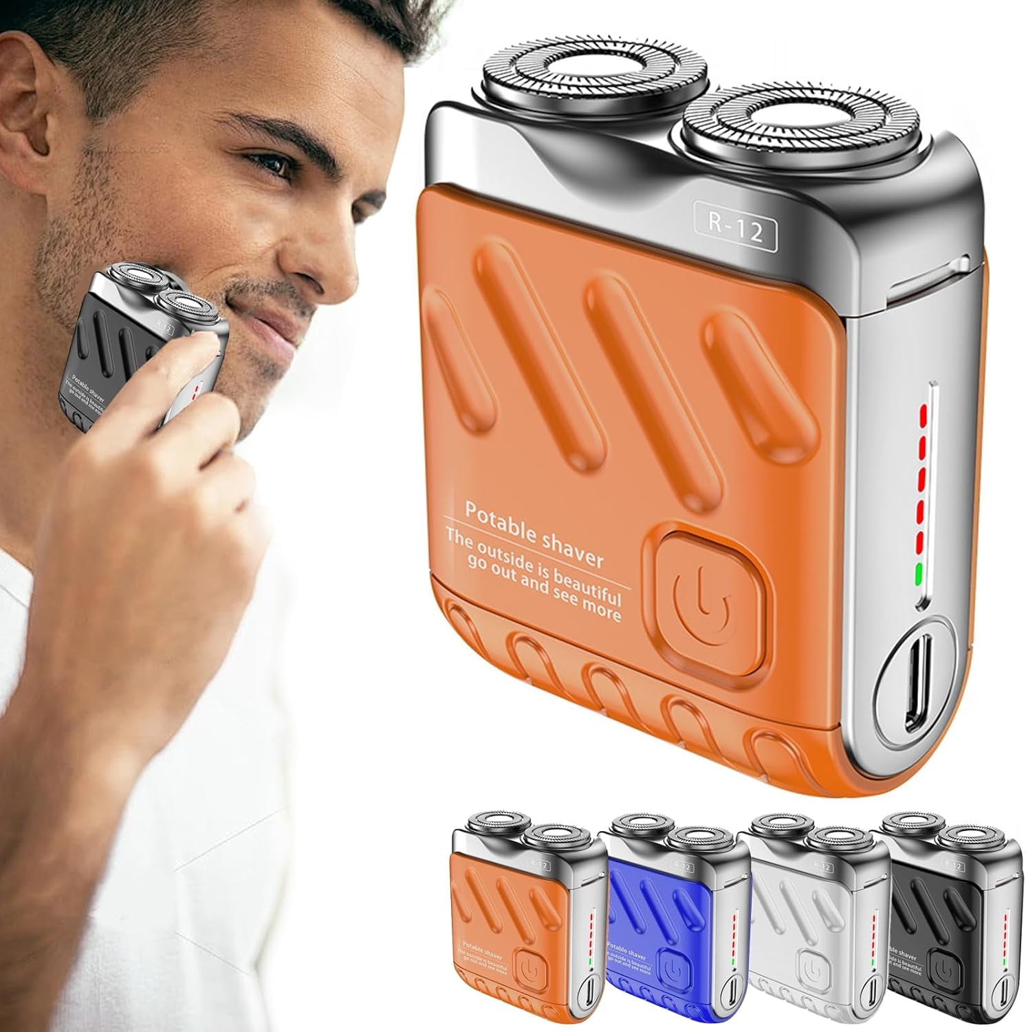 Mini Shaver, Beard Shaver for Men Ipx7 Waterproof, Cwzx011 Portable ...