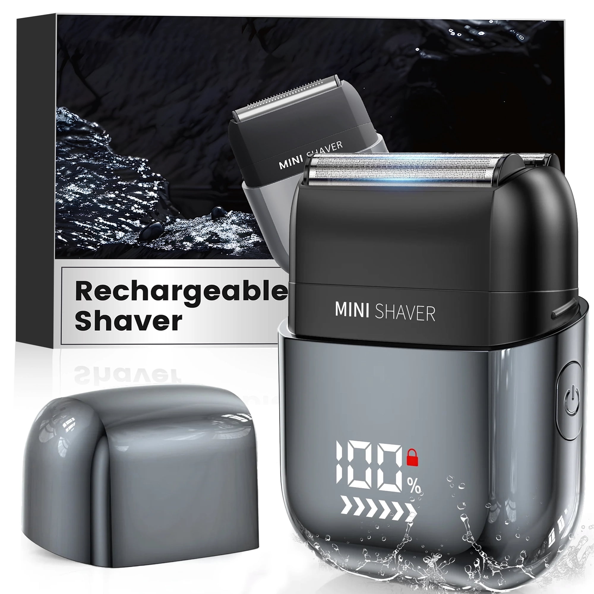 Electric Foil Shavers for Men, Rechargeable Mini Electric Razor with ...