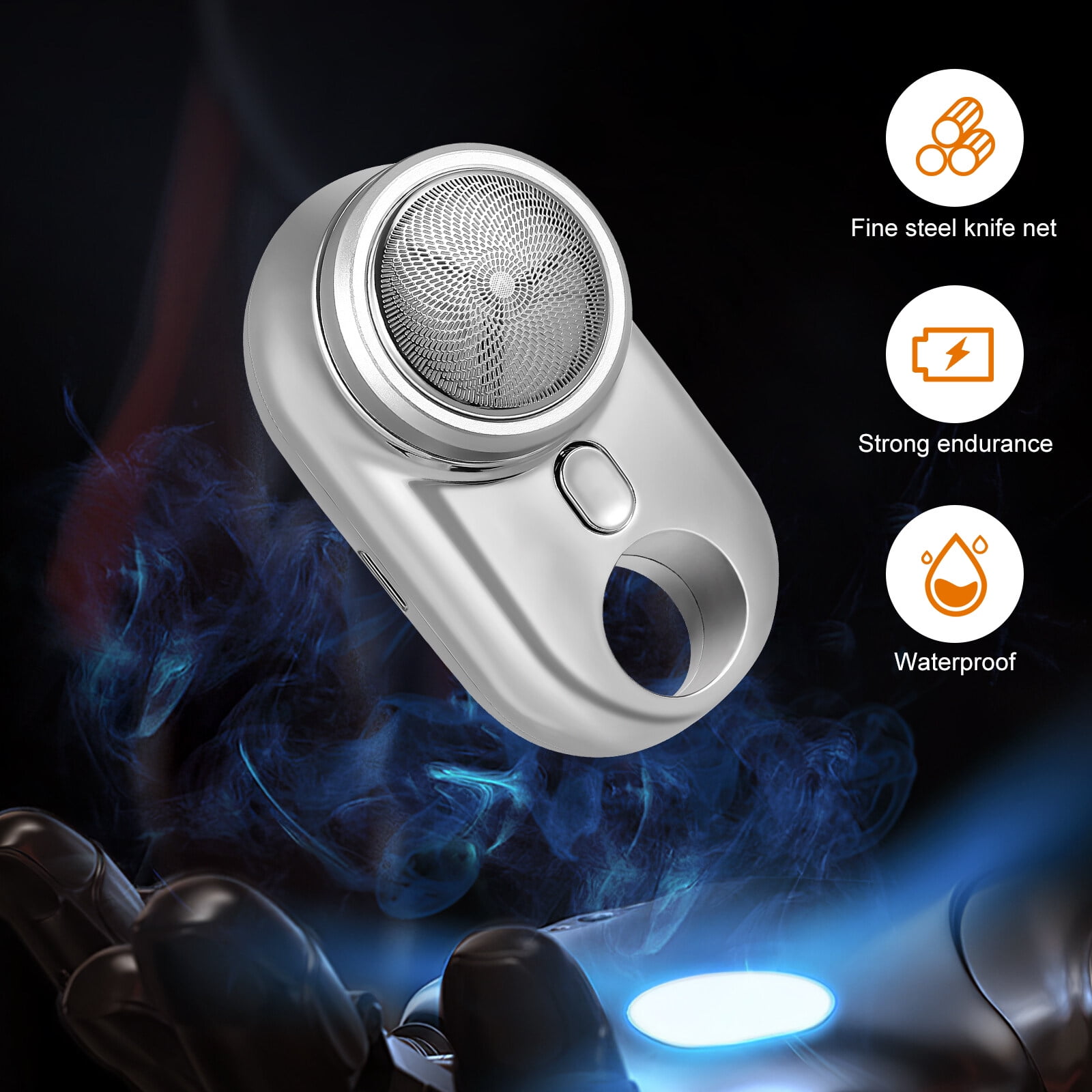 Mini Shaver for Men Portable Rechargeable Long Lasting Beard Trimmer ...