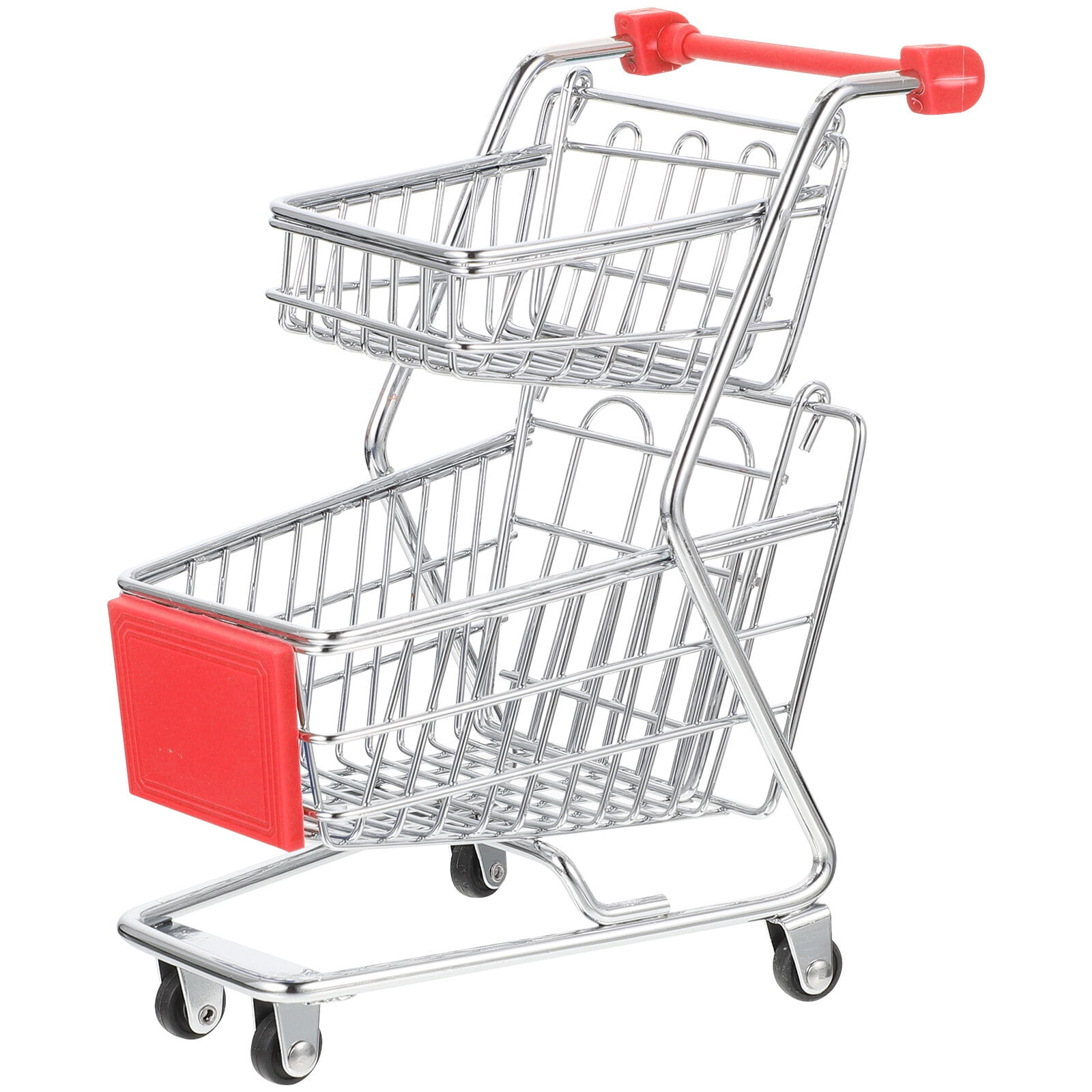 Mini Shopping Cart Desktop Shopping Cart Child 17.5X11CM Red - Walmart.com