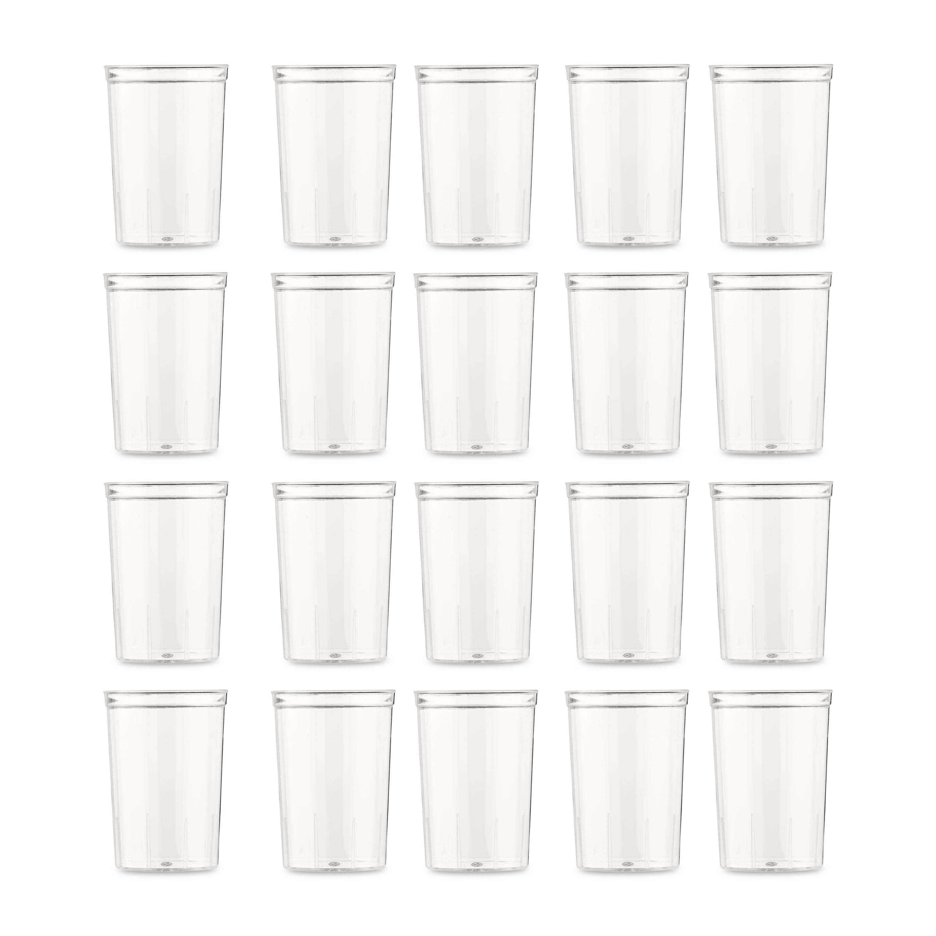 Way To Celebrate Disposable Plastic Mini Shot Glasses, Clear, 1.7 fl oz ...