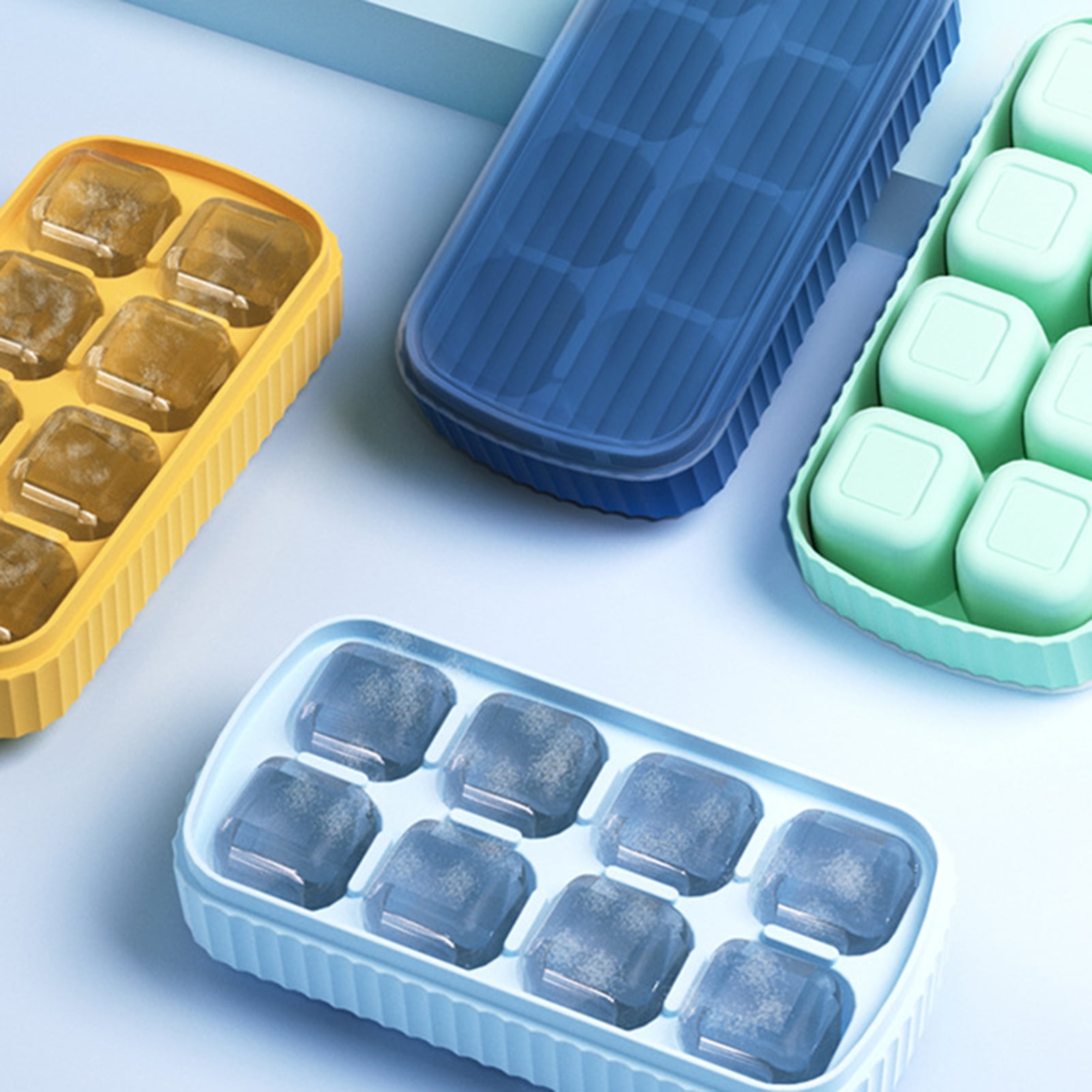 Mini Silicone Ice Cube Tray with Lid Perfect for Cocktails And Whiskey ...