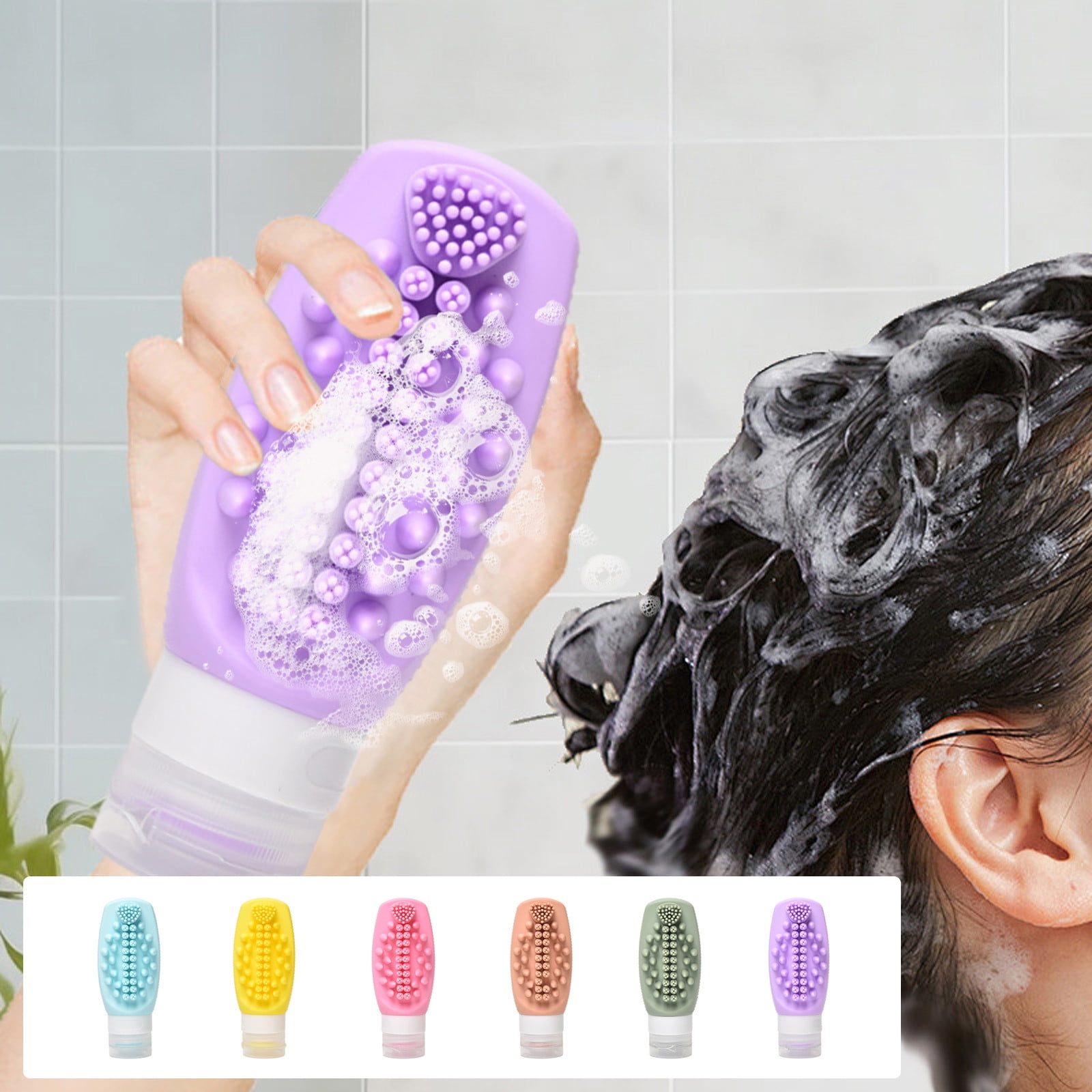 Mini Silicone Liquid Dispenser, Portable Handheld Bottle, Leak-Proof ...