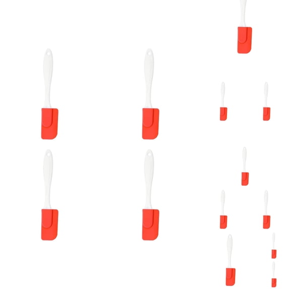 Mini Silicone Spatula Set Small Heat Rubber Spatulas For Baking Cooking ...