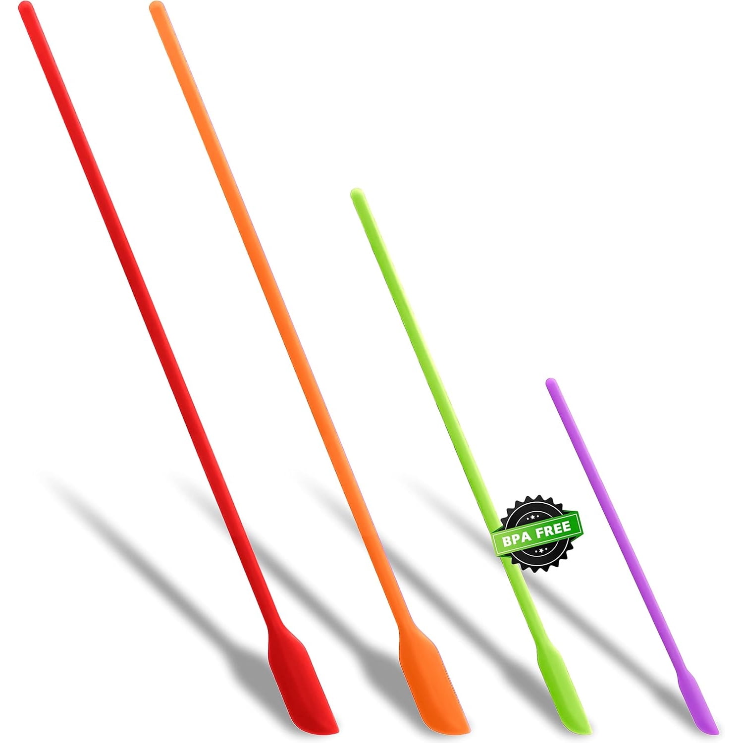 Mini Silicone Spatulas - Set of 4 Multifunctional Small Kitchen Scraper ...