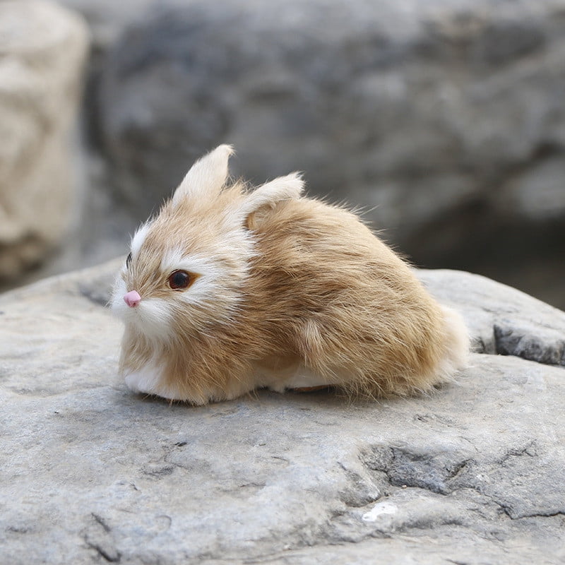 Mini Simulation Rabbits, Realistic Cute Plush Rabbits Lifelike Plush ...