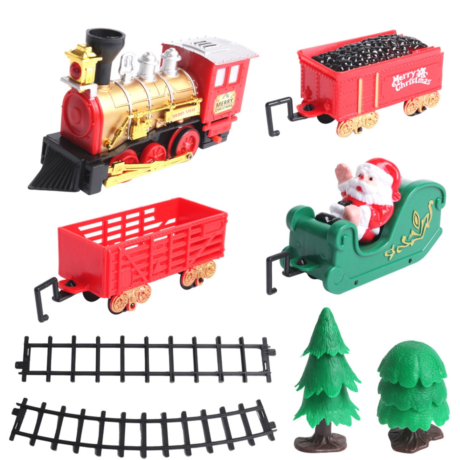 Mini Simulation Train Toy With Christmas Theme And Electrokinetic Drive ...