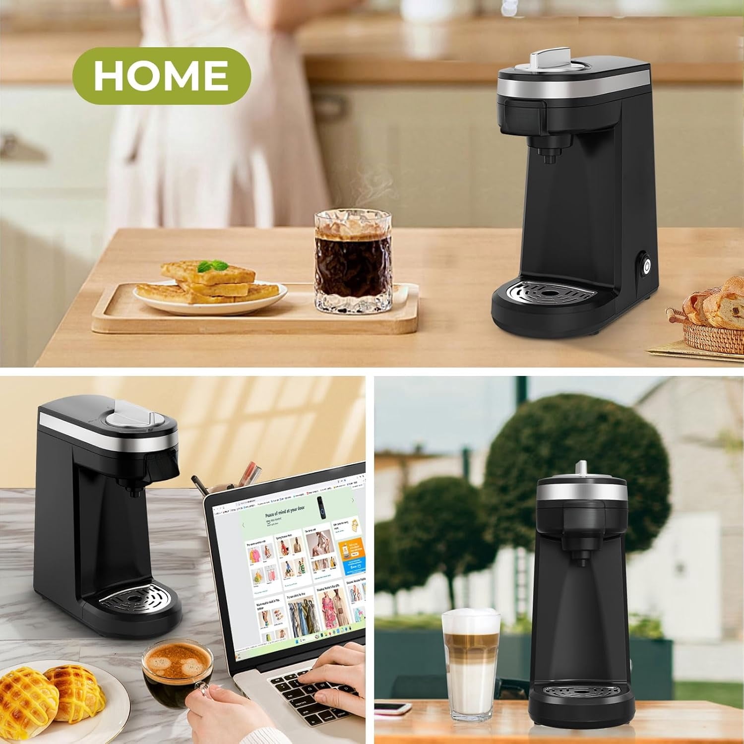 Mini Single Serve Coffee Maker for K Cup Capsule, Tiny Small Size ...