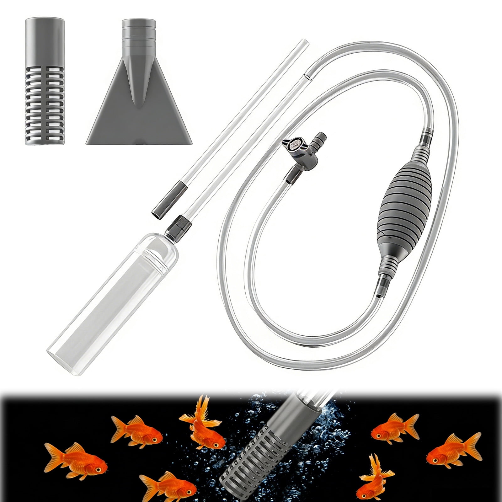 Mini Siphon for Fish Tank, Fish Tank Water Siphon, Aquarium Gravel ...