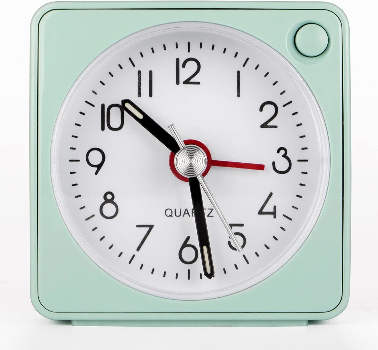 Creative Simple Square Solid Wood Quality Student Wake Up Alarm Clock ...