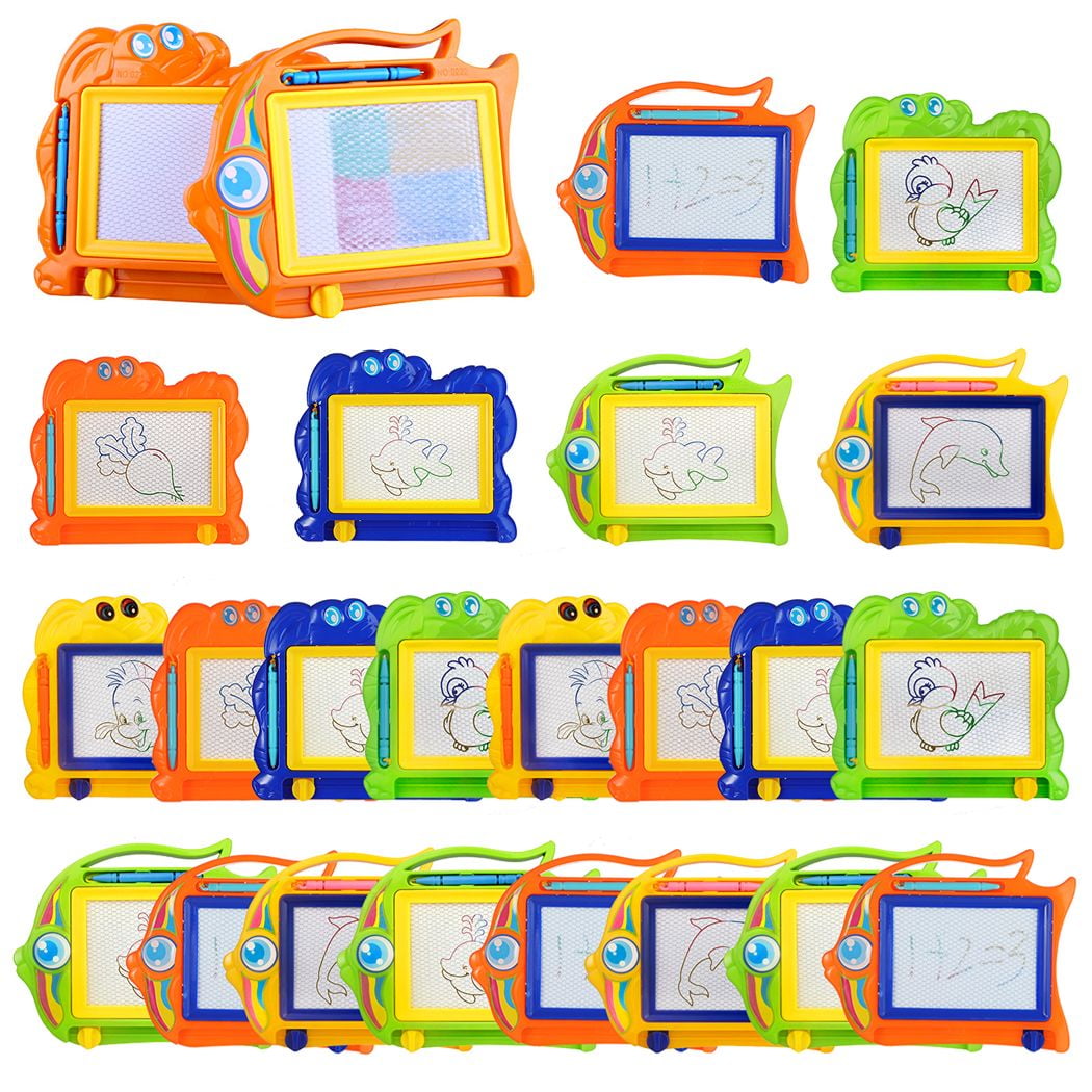 Mini Sketch Erasable Drawing Board with Pen, 24Pcs Small Magnetic ...
