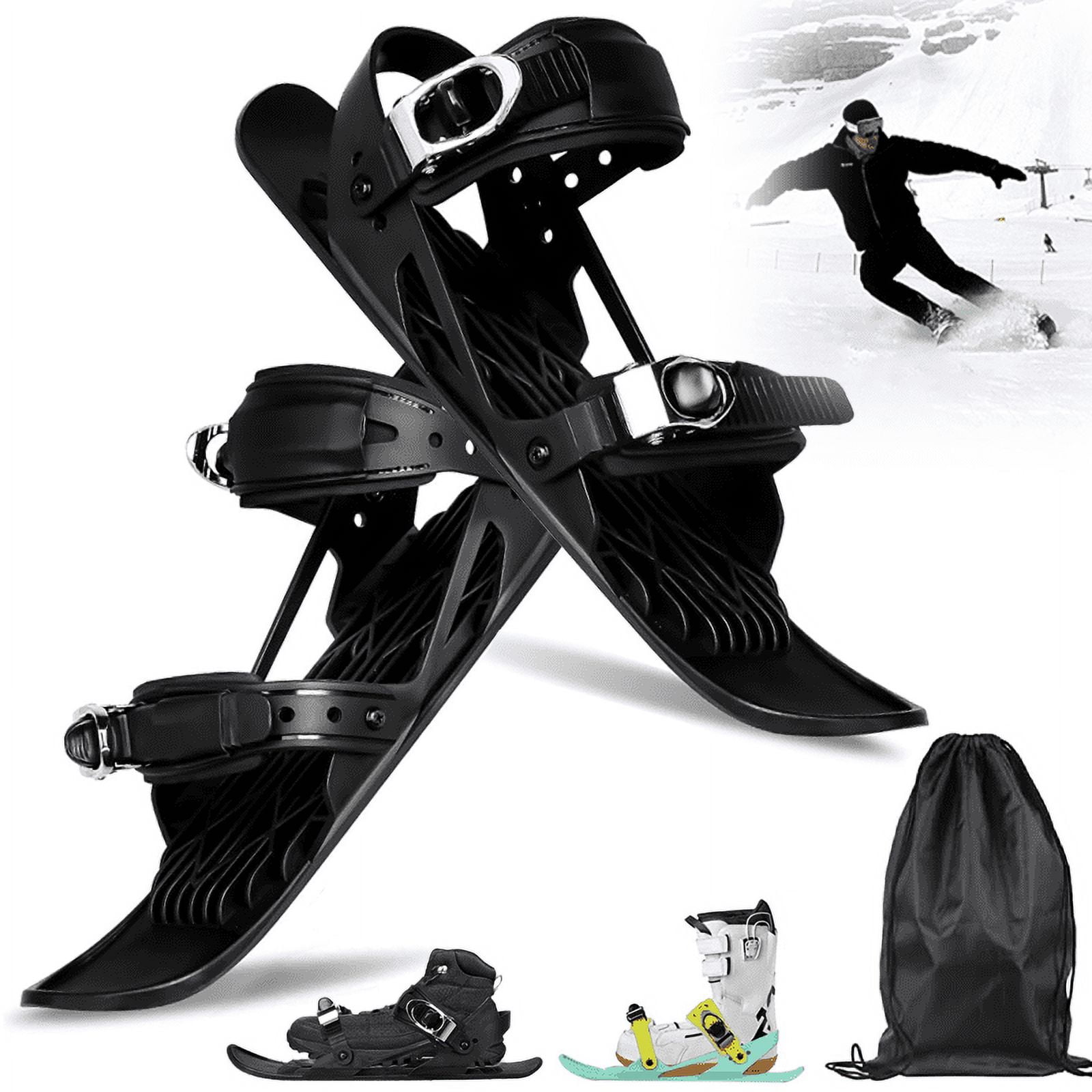 Mini Ski Skates for Snow,Kid Adult Adjustable Short Short Mini Skating ...